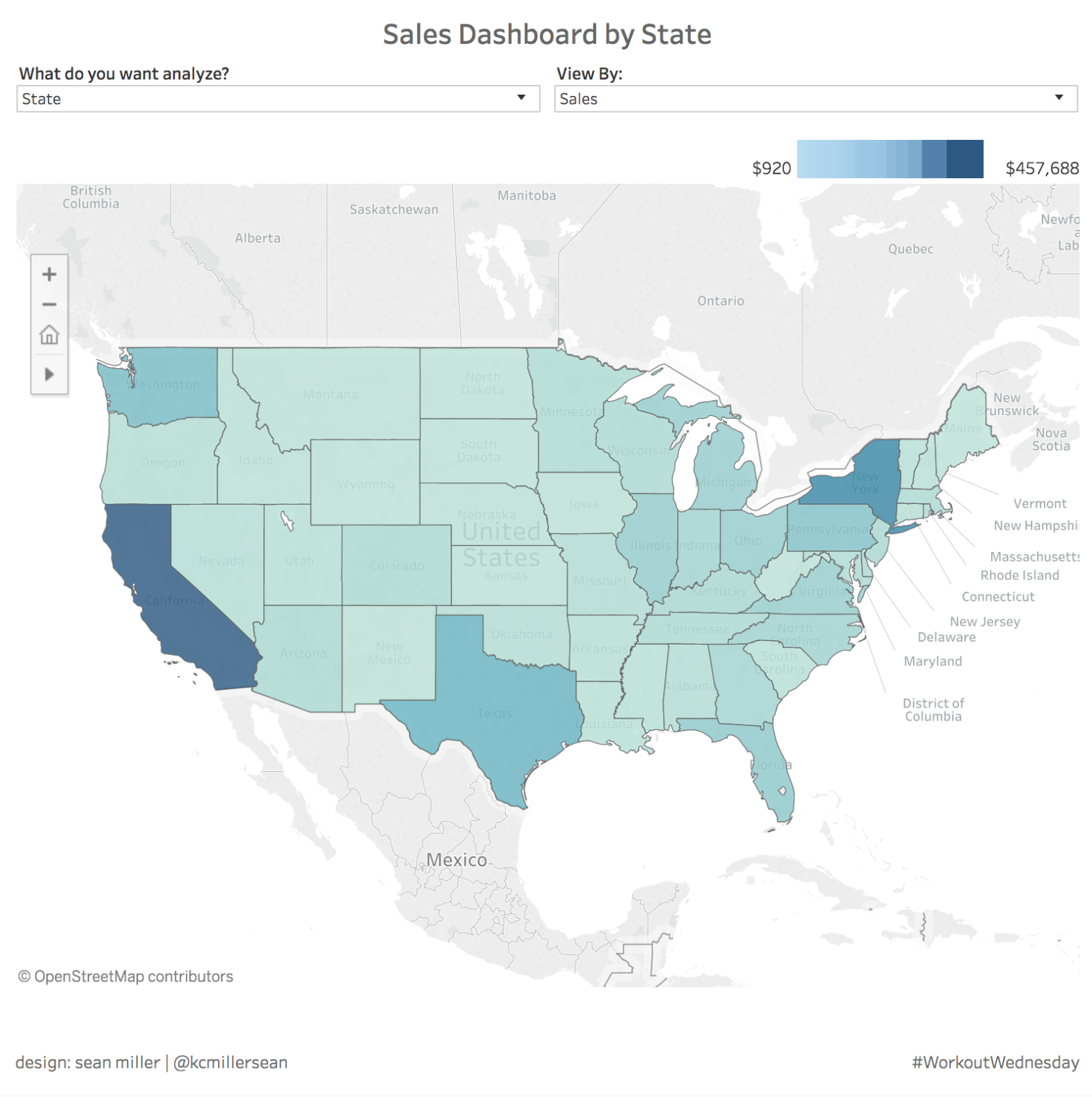 Week 31: Dynamic Color Legend – Workout Wednesday